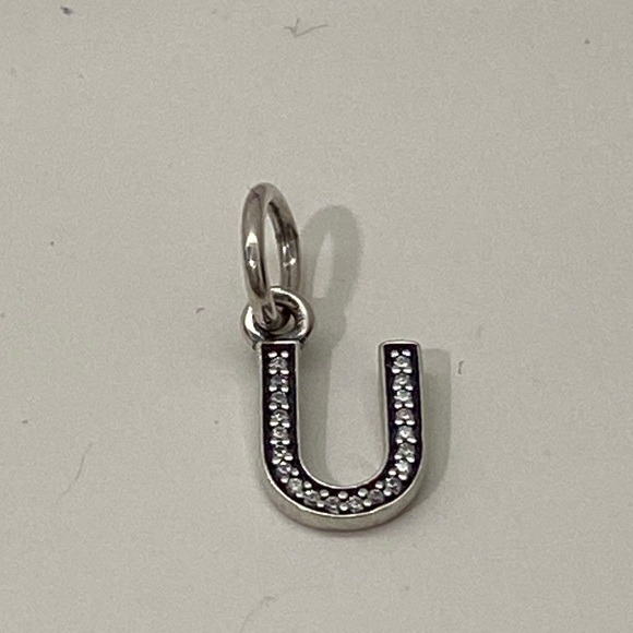 Pandora | Jewelry | Authentic Pandora Letteruinitial Cz Dangle Charm ...